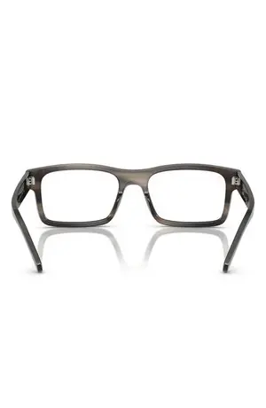Ray-ban 56mm Rectangle Eyeglasses - Havana Gradient