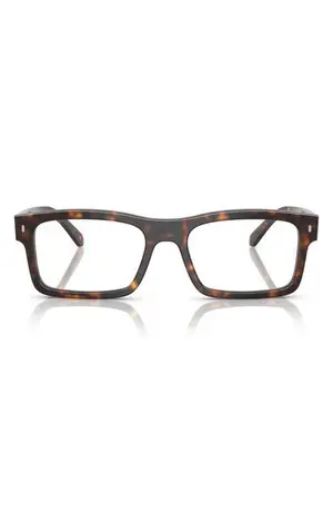 Ray-ban 56mm Rectangle Eyeglasses - Havana