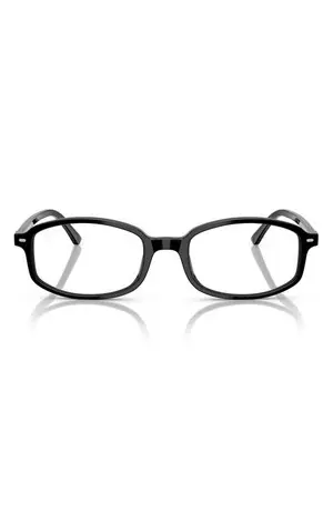 Ray-ban 54mm Irregular Eyeglasses - Black