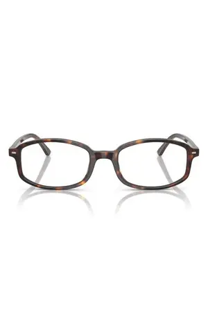 Ray-ban 54mm Irregular Eyeglasses - Havana