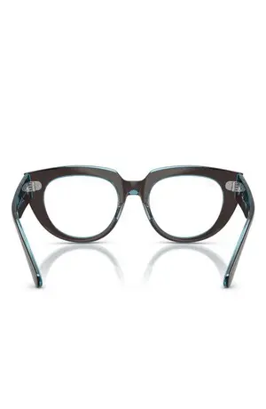 Ray-ban 50mm Square Optical Eyeglasses - Transparent
