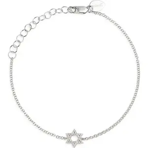 Meira T Star Of David Diamond Bracelet - White