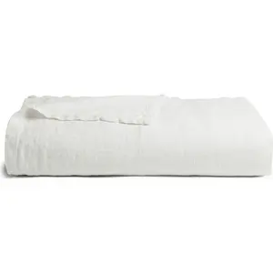 PARACHUTE Vintaged Linen Bed Cover - Antique White