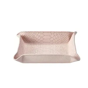 GRAPHIC IMAGE Leather Catchall Tray Pink