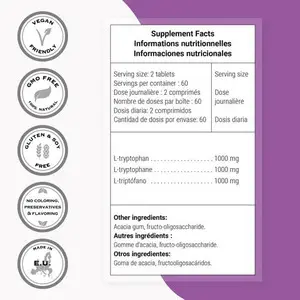 SUPERSMART L-tryptophan 1000mg Per Day
