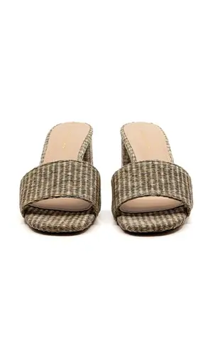ANDREA GOMEZ Claudia Raffia Mules