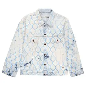 Off-White Fence Jean Trucker Jacket