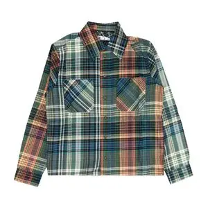 Off-White Stencil Flannel Check Shirt - Blue