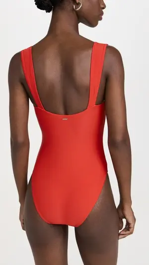 Simkhai Kyle Bustier One-piece - Fiery Red