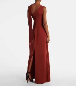 TALLER MARMO Caroline One-shoulder Gown - Red