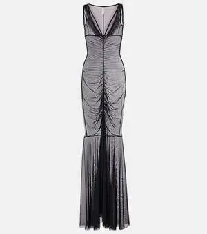 Norma Kamali Paneled Evening Dresses
