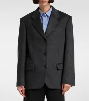 THE ROW Lasonne Cashmere Blazer - Grey