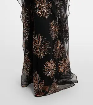 TALLER MARMO Embellished Tulle Kaftan