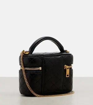 Saint Laurent Gaby Micro Leather Crossbody Bag - Black