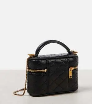 Saint Laurent Gaby Micro Leather Crossbody Bag - Black