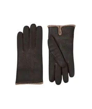 Thom Sweeney Cashmere-lined Leather Gloves