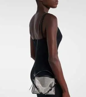 Givenchy Voyou Nano Embellished Shoulder Bag - Silver