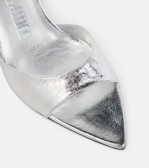 Attico Bes 65 Metallic Leather Mules