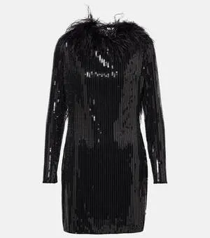 The New Arrivals Ilkyaz Ozel Feathered Cocktail Dresses