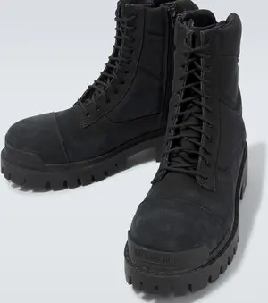 Balenciaga Combat Strike Lace-up Boots