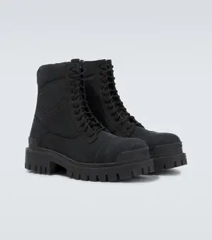 Balenciaga Combat Strike Lace-up Boots