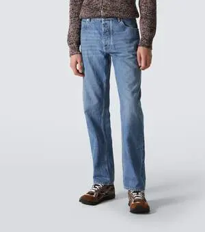 Bottega Veneta Mid-rise Straight Jeans - Blue