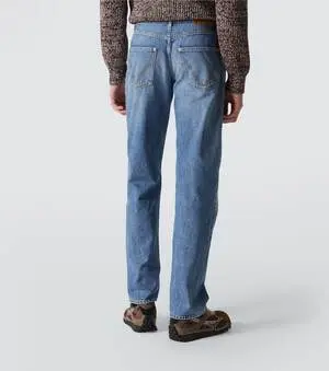 Bottega Veneta Mid-rise Straight Jeans - Blue