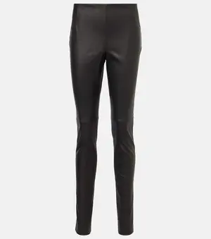 THE ROW Lakun Leather Skinny Pants