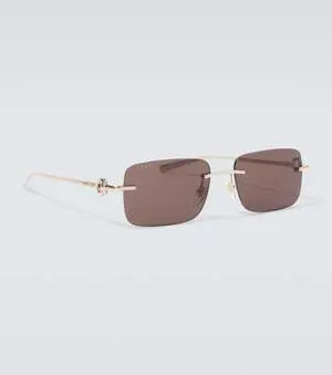 Gucci Horsebit Rectangle Sunglasses