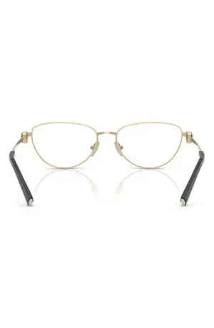 Tiffany & Co. 54mm Oval Eyeglasses - Black Gold