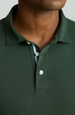 UNTUCKIT Damaschino Wrinkle Free Long Sleeve Polo