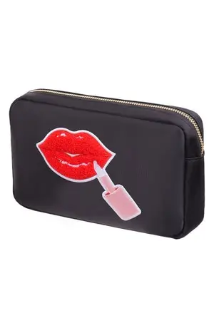 BLOC BAGS Medium Lipgloss Cosmetics Bag - Black