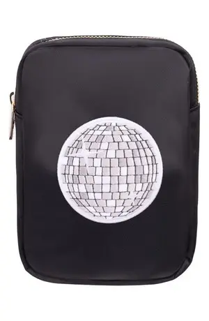 BLOC BAGS Mini Disco Ball Cosmetics Bag - Black