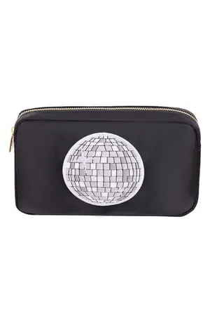 BLOC BAGS Medium Disco Ball Cosmetics Bag - Black