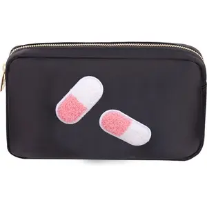 BLOC BAGS Medium Pill Cosmetics Bag - Black