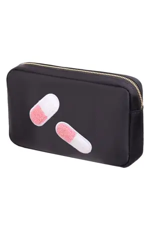 BLOC BAGS Medium Pill Cosmetics Bag - Black