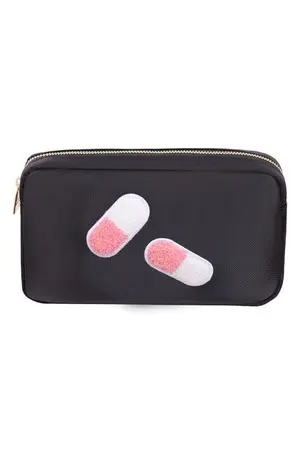 BLOC BAGS Medium Pill Cosmetics Bag - Black