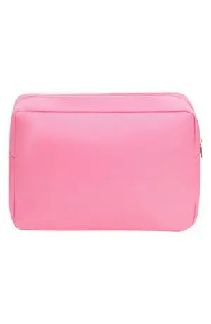 BLOC BAGS Pill Appliqué Cosmetics Bag - Bubblegum Pink