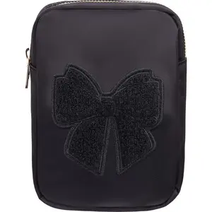 BLOC BAGS Mini Bow Cosmetics Bag - Black/black