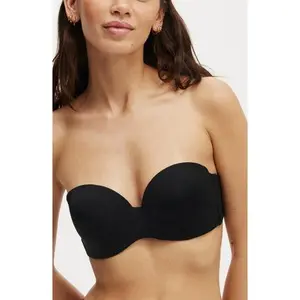 Cotton:on Everyday Strapless Lightly Lined T-shirt Bra Black