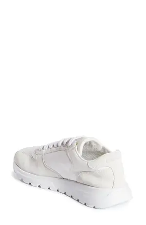 Prada Prax Nylon & Suede Sneakers