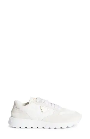 Prada Prax Nylon & Suede Sneakers
