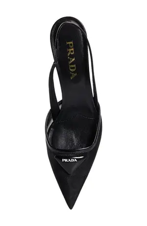 Prada Mesh Slingback Pump - Nero