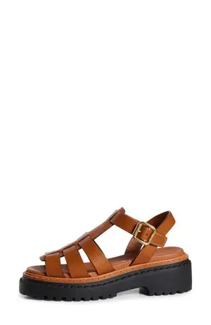 Prada Platform Cage Sandal - Cuoio