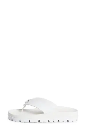 Prada Lug Sole Flip Flop - Bianco