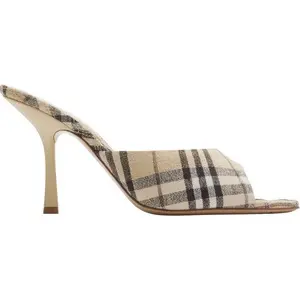 Burberry Mid Heel Sandals For Women
