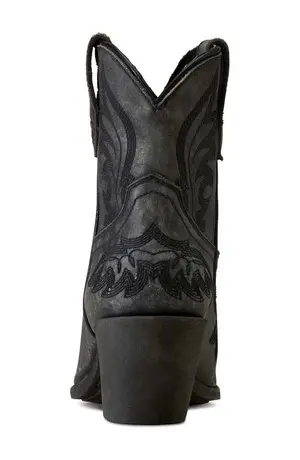 Ariat Chandler Western Bootie - Naturally Distressed Black