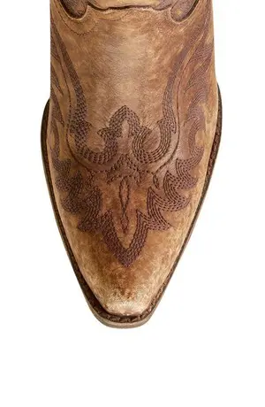 Ariat Chandler Western Bootie - Naturally Distressed Brown
