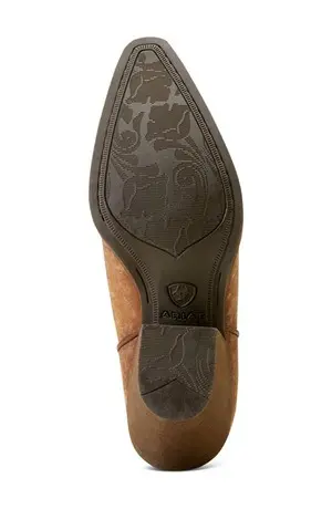 Ariat Chandler Western Bootie - Naturally Distressed Brown