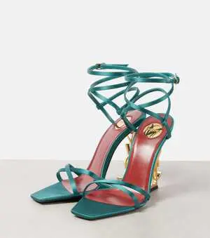 Saint Laurent Opyum 110 Satin Sandals
